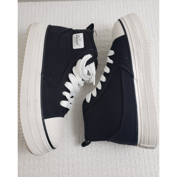 thorogood | Shoes | Thorogood Mid Black Canvas Safety Toe Work Comfort ...